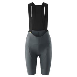 Fahrradhose Gonso "SQlab GO Bib Cargo W", Damen, Gr. 34, Normalgr&ouml;&szlig;en, dunkelgrau, 80% Polyamid, 20% Elasthan, Hosen Fahrradhose, Damen Radhose, Radlerhose mit speziellem SQlab Sitzpolster, Tight Fit