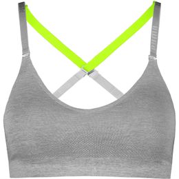 Puma 3D KNIT SPORT TRIANGLE TOP BH Damen - Gr&ouml;&szlig;e XL - grau