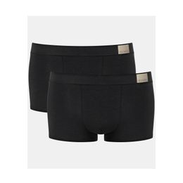 Hipster Sloggi "Men GO Natural", Herren, Gr. L, schwarz, Single Jersey, Obermaterial: 95% Baumwolle, 5% Elasthan, clean, unifarben, eng, Unterhosen, L&auml;ssig, bequeme Basics, Baumwollmix, Soft-Bund, elastisch, weich