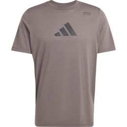 Adidas TR CAT T-Shirt Herren - Gr&ouml;&szlig;e S - grau