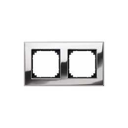 Merten Metallrahmen 2f.chrom waage/senkrecht 475239)