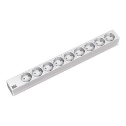 Bachmann 19Zoll Steckdosenleiste 9f 1HE 9xSchutzk. alu 333.401)
