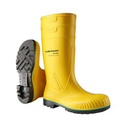 Sicherheitsstiefel Dunlop "Acifort Heavy Duty full safety" Gr. 40, gelb (gelb, gr&uuml;n, schwarz), 40, Obermaterial: 100% Textilmaterial TEXMAT., Schuhe