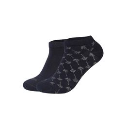 JOOP! Sneakersocken JOOP "Socken Premium Essential Iconic Sneaker 2P 2er Pack", Herren, Gr. 39-42, blau (dunkelblau), Obermaterial: 70% Baumwolle CO. 28% Polyester PES. 2% Elasthan EL., Socken Sneakersocken