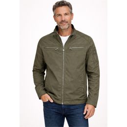Outdoorjacke NEW CANADIAN, Herren, Gr. 25, khaki, 100% Baumwolle, unifarben, normal, hoch geschlossener Ausschnitt, Jacken Outdoorjacke, mit klassischem Stehkragen