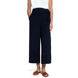 Culotte Zero "Damen mit weitem Bein", Damen, Gr. 34, Normalgr&ouml;&szlig;en, deep sky, Obermaterial: 100% Polyester, 7/8-L&auml;nge, Hosen Culotte, Schnallen