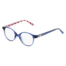 Fielmann JIL 018 CL Brille Teenager | Fassung: Vollrand, Panto, Blau