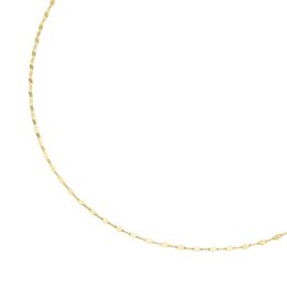 Goldkette Luigi Merano "fantasief&ouml;rmig mit diamantierten Gliedern, Gold 375" Gr. 45, gold, Halsketten, Damen, 45cm, Gelbgold 375, Goldkette