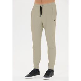 Sporthose Virtus "Alonso V2", Herren, Gr. L, US-Gr&ouml;&szlig;en, hellbeige, 79% Polyamid, 21% Elasthan, unifarben, Hosen Sporthose, mit 4-Wege-Stretch und Keep-Dry-Funktion