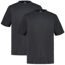 Herren Gro&szlig;e Gr&ouml;&szlig;en | Pfundskerl Doppelpack T-Shirt mit Elasthan Farbe schwarz Gr&ouml;&szlig;e: 5XL