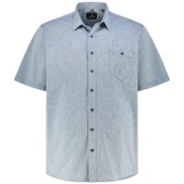 Herren Gro&szlig;e Gr&ouml;&szlig;en | Lerros Freizeithemd mit Leinen Farbe blau Gr&ouml;&szlig;e: 4XL