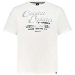 Herren Gro&szlig;e Gr&ouml;&szlig;en | Lerros T-Shirt mit Label-Print Farbe wei&szlig; Gr&ouml;&szlig;e: 5XL