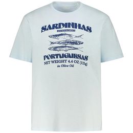 Herren Gro&szlig;e Gr&ouml;&szlig;en | s.Oliver T-Shirt mit Print Farbe hellblau Gr&ouml;&szlig;e: 4XL