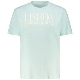 Gro&szlig;e Gr&ouml;&szlig;en s.Oliver T-Shirt mit Print Farbe t&uuml;rkis Gr&ouml;&szlig;e: 3XL