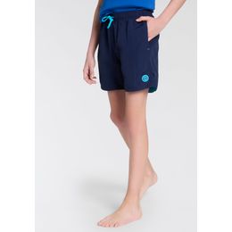 Badeshorts CMP "U Badeshorts", Kinder, Gr. 152 (146), N-Gr, blau (marinefarben), Microfaser, Polyester, unifarben, Badehosen Badeshorts, f&uuml;r Kinder und Jugendliche, mit zwei gro&szlig;en Seitentaschen