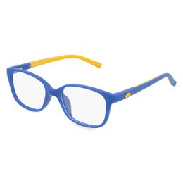 Fielmann OU 012 CL Brille Teenager | Fassung: Vollrand, Quadratisch, Blau Gelb
