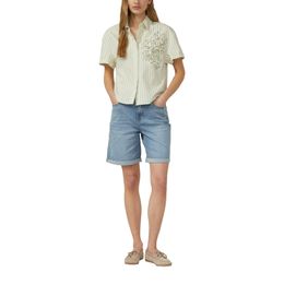 Shorts s.Oliver, Damen, Gr. 36, N-Gr, blau, Denim/Jeans, Obermaterial: 98% Baumwolle, 2% Elasthan, unifarben, kniefrei, Hosen Shorts, Jeans-Shorts mit Stretch