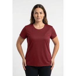 T-Shirt Maier Sports "Da-Shirt 1/2 Arm Waltraud H/S", Damen, Gr. 38, sun dried tomato, Obermaterial: 100% Polyester, Shirts T-Shirt, f&uuml;r sportliche Aktivit&auml;ten, sportlicher Stil
