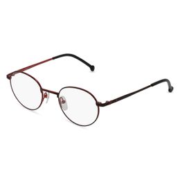Fielmann LD 021 CL Brille Teenager | Fassung: Vollrand, Panto, Rot Schwarz