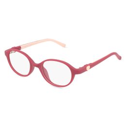 Fielmann OU 013 CL Brille Teenager | Fassung: Vollrand, Oval, Burgunder Rose
