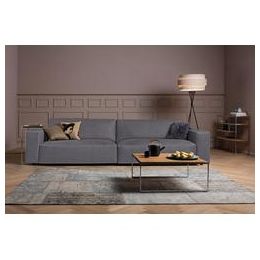 Big-Sofa Musterring "LUCIA", grau (stone crona), B:292cm H:81cm T:124cm, Flachgewebe FLORIS (100% Polyester);Flachgewebe VALMONT (60% Baumwolle/ 40% Leinen);Microfaser CRONA (100% Polyester), Sofas, Big-Sofa, in vielen Qualit&auml;ten und 4 unterschiedlichen N&auml;hten, 3-Sitzer