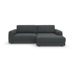 Ecksofa Trendmanufaktur "Bourbon Mega_Ecke mit tollem Sitzkomfort, Breite 250cm, L-Form", grau (anthrazit), B:250cm H:84cm T:176cm, 100% Polyester, Sofas, Ecksofa, mit extra hohem Sitzkomfort, auch in Cord erh&auml;ltlich