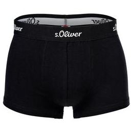 Boxershorts s.Oliver "Boxershort 3er Pack", Herren, Gr. M, schwarz, Obermaterial: 92% Baumwolle CO. 8% Elasthan EL., Unterhosen
