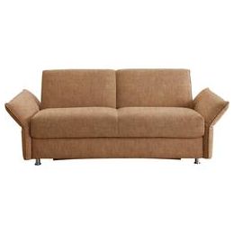 Schlafsofa Bali "LINA, Dauerschlaffunktion, 140 u. 160 er Breiten", beige, B:234cm H:14cm, 100% PES, Sofas, Schlafsofa, durchgehender Lattenrost mit 6-facher H&auml;rtegradregulierung