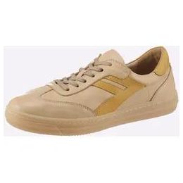 Sneaker Andrea Conti, Damen, Gr. 36, braun (camel, gelb), Glattleder, Leder, Rindsleder, Schuhe Sneaker