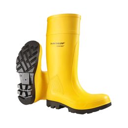 Sicherheitsstiefel Dunlop "Purofort Professional full safety" Gr. 37, gelb, 37, Obermaterial: 100% Textilmaterial TEXMAT., Schuhe