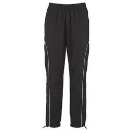 Jogginghose Urban Classics "Urban Classics Piped Panel Trackpants", Herren, Gr. 4XL, US-Gr&ouml;&szlig;en, schwarz, 100% Polyester, gestreift, normal, Hosen Jogginghose