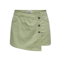 Hosenrock Only "ONLLESLY REG COL SKORT PNT", Damen, Gr. XS, tea, Obermaterial: 100% Baumwolle, unifarben, mini, R&ouml;cke, Baumwolle, Regular Waist