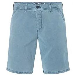 Bermudas MAC "Liam Bermuda", Herren, Gr. 34, N-Gr, blau mirage, Twill, Obermaterial: 62% Lyocell, 35% Baumwolle, 3% Elasthan, Hosen Bermudas, in gewaschener Optik, Twillqualit&auml;t