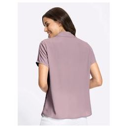 Hemdbluse Inspirationen, Damen, Gr. 54, mauve, 100% Polyester, unifarben, Blusen Hemdbluse
