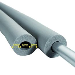 NMC AEROFLEX SH Rohrisolierung, Rohrd&auml;mmung - 2m, Flexibler D&auml;mmstoff aus Geschlossenzelligem Schaum Kautschukbasis, Schwarz - 89 x 40 mm