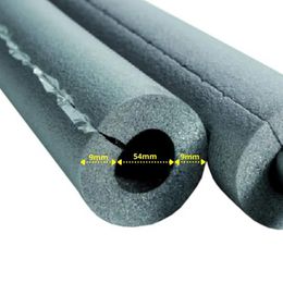 NMC Isolierschlauch 2m, &Oslash; 54 mm, 9 mm D&auml;mmung, selbstklebend