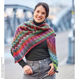 Anleitung 370/3, Tuch aus Paint Socks von Woolly Hugs