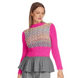 Anleitung 172/2, Pullover mit Sch&ouml;&szlig;chen aus Monello-90 Uni und Monello-90 Color von Junghans-Wolle