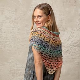 Anleitung 072/4, Dreiecktuch, geh&auml;kelt aus Paradise von Lang Yarns