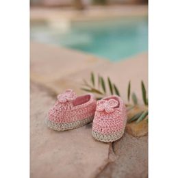 Anleitung 099/4, Babysch&uuml;hchen, geh&auml;kelt aus Aqua von Katia