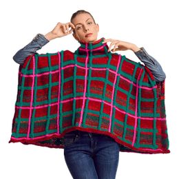 Anleitung 173/2, Poncho Cape aus Monello-90 Color und Monello-90 Uni von Junghans-Wolle
