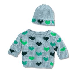 Anleitung 265/9, Babypulli mit M&uuml;tze aus Cotonara von Junghans-Wolle