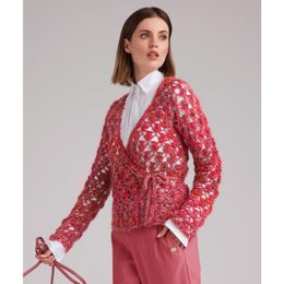 Anleitung 451/4, Geh&auml;kelte Wickeljacke aus Aparta-Print von Junghans-Wolle