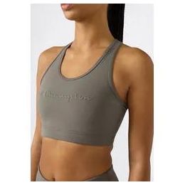 Sport-BH Champion "PERFRORMANCE Quick Dry Bra with big Logo", Damen, Gr. M, N-Gr, dgg, Obermaterial: 78% Polyester, 22% Elasthan, BHs Sport-BH, f&uuml;r Sportmode und Fitnessaktivit&auml;ten, sportlicher Stil