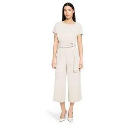 Overall Betty Barclay "Damen mit Eingrifftaschen", Damen, Gr. 48, Normalgr&ouml;&szlig;en, grau beige, Obermaterial: 96% Polyester, 4% Elasthan, figurumspielend, U-Boot-Ausschnitt, Overalls Overall