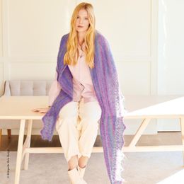 Anleitung 363/3, Dreiecktuch aus Fashion Mohair Rainbows von Rico Design