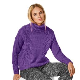 Anleitung 016/8, Rollkragenpullover aus Merino-Cabl&eacute; von Junghans-Wolle