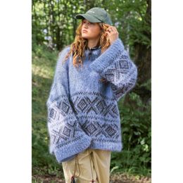 Anleitung 274/5, Pullover, Topdown 2-f&auml;dig aus Ballerina Chunky Mohair von Sandnes Garn