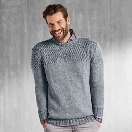 Anleitung 287/7, Herrenpullover aus Merino-Extrafein und Canoso von Junghans-Wolle