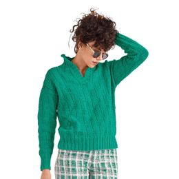 Anleitung 186/1, Polo-Pullover aus Cotonara von Junghans-Wolle